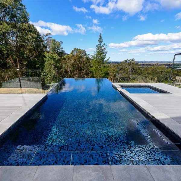 Ezarri Australian Black Russian Mosaic Pool Tile