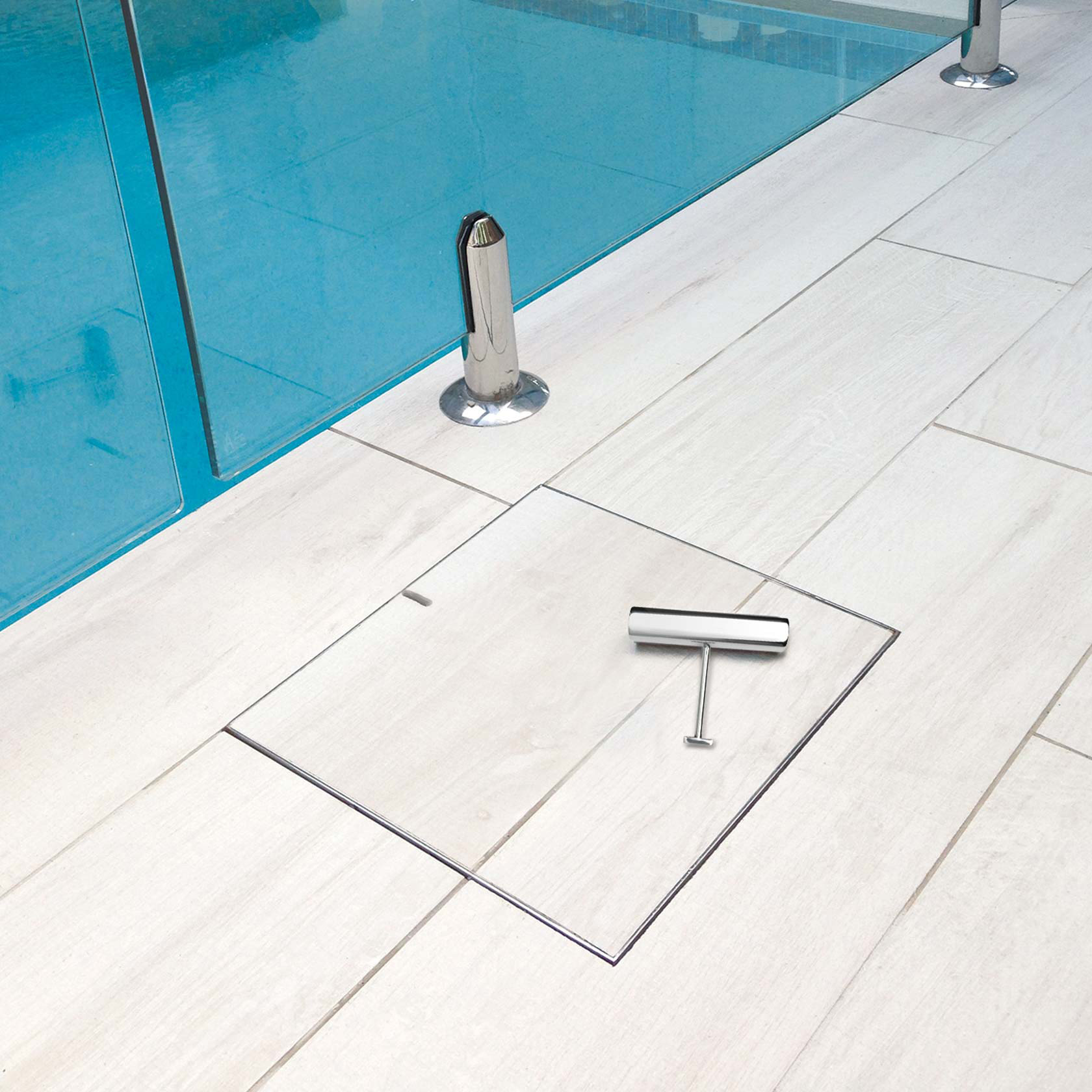Shop Pool Skimmer Lid Kit 342x342x10mm Tiles