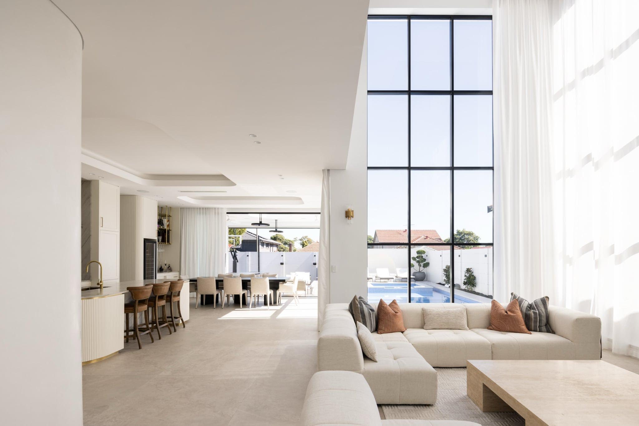 Spanish Tempe White In&Out Large Stone Look Tile 1200x1200
