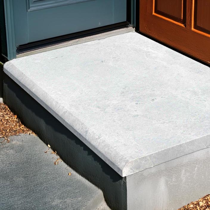 Shop Tundra Grey Sandblasted Natural Stone Crazy Pave 30mm Tiles