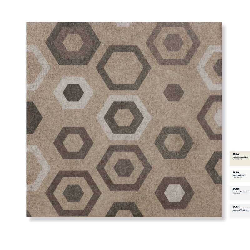London Brown Decor Matt Patterned Mosaic Tile 200x200mm