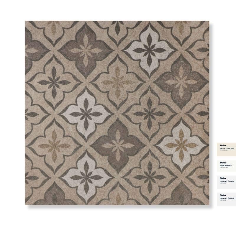 London Brown Decor Matt Patterned Mosaic Tile 200x200mm