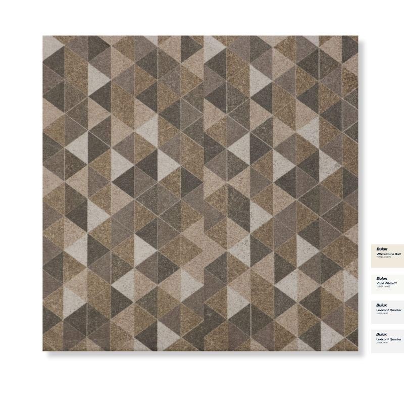 London Brown Decor Matt Patterned Mosaic Tile 200x200mm
