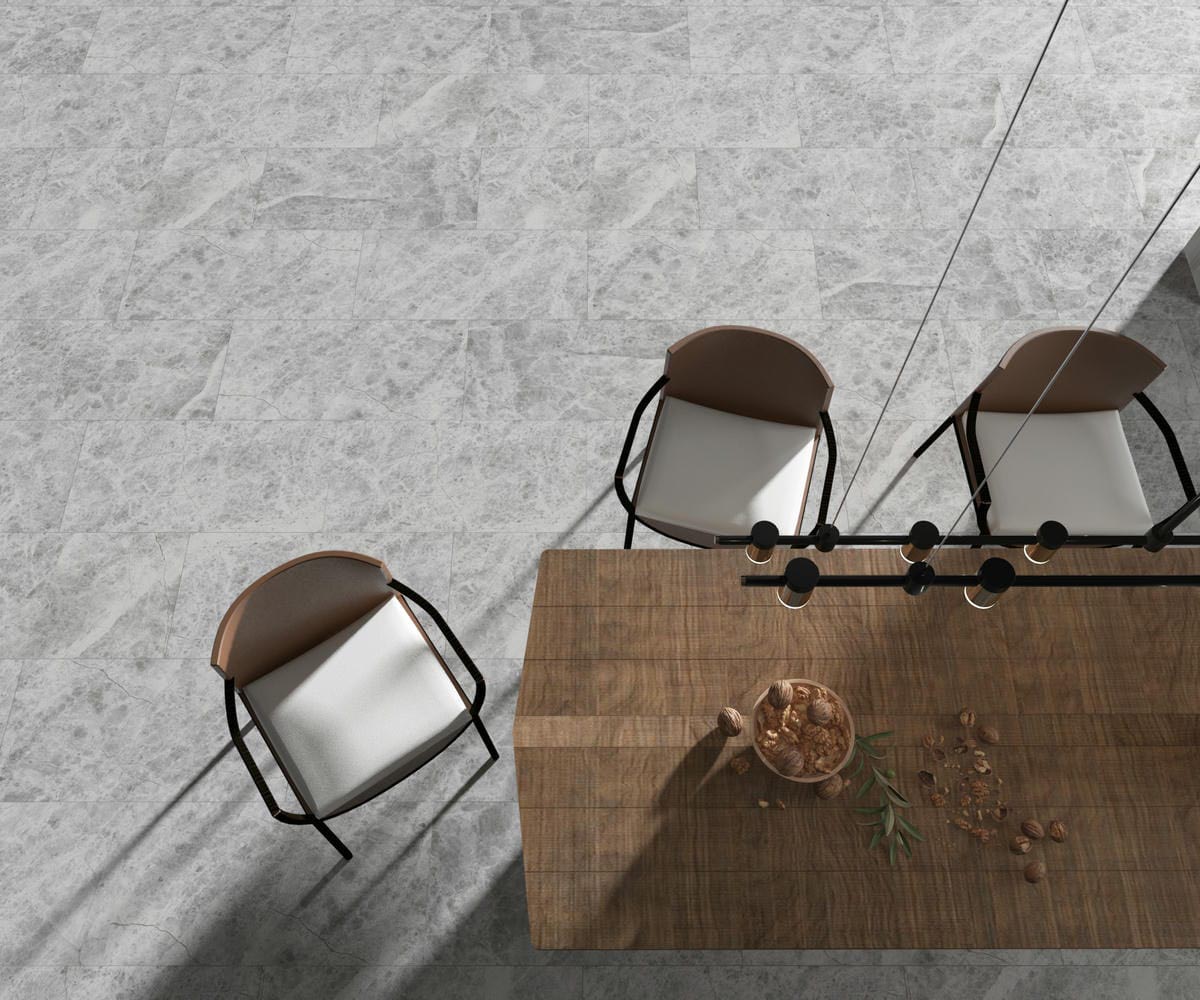Alpine Grey In & Out Tundra Look Porcelain Tile 600x1200mm