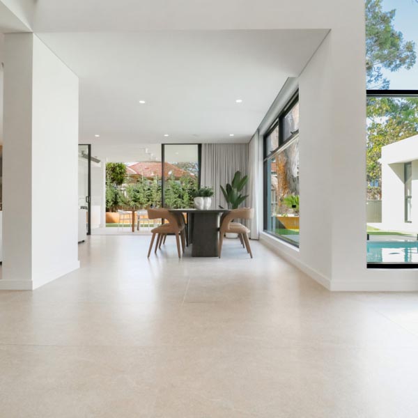 Prinstone Ivory Honed Large Format Stone Look Tile 750x1500mm