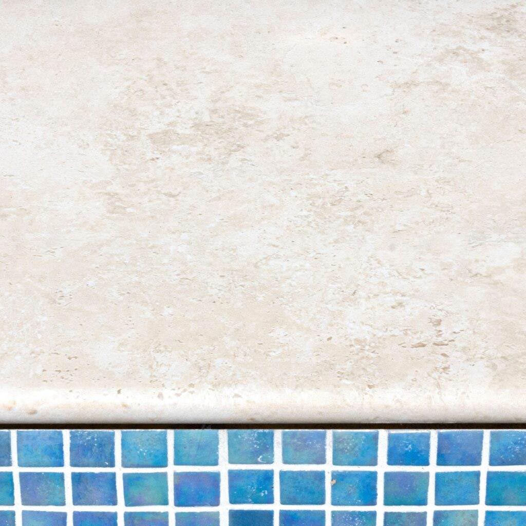 Buy New Travertine Cross-Cut Bianco Porcelain Bullnose 400x600 20mm ...