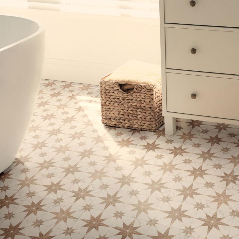 Buy Stella Terracotta Matt Pattern Tile 200x200 (Code:02773)