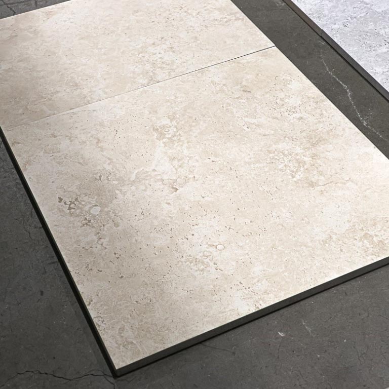 Buy New Travertine Cross-Cut Bianco Porcelain Paver 600x600 20mm (Code ...