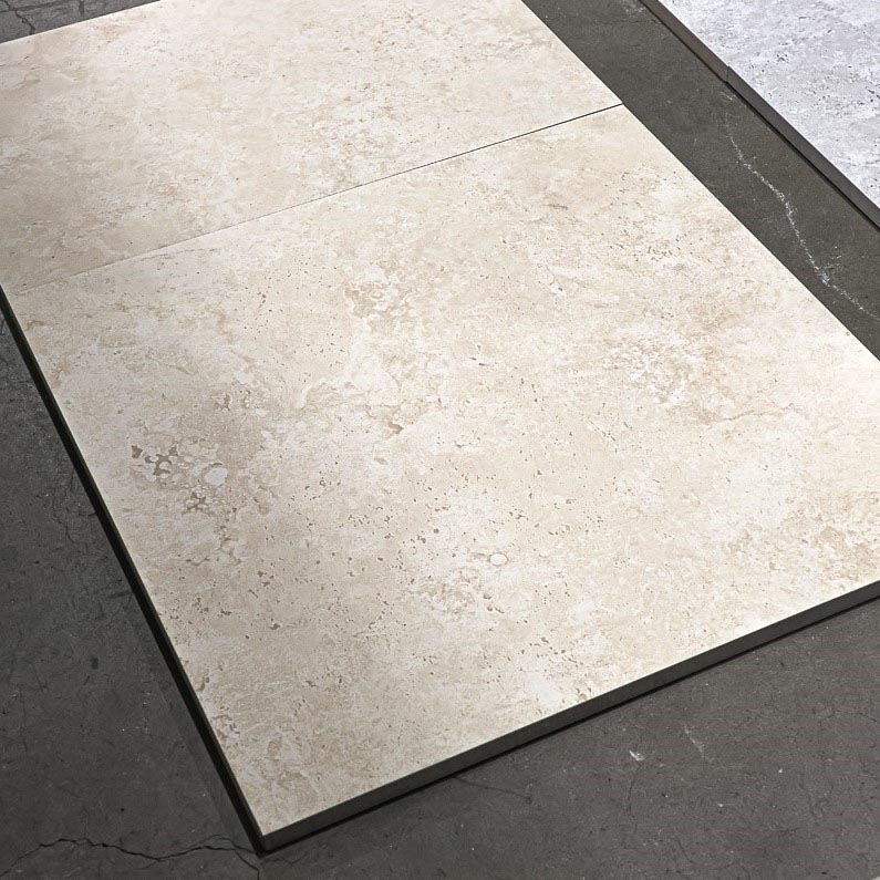 Buy New Travertine Cross-Cut Bianco Porcelain Paver 600x600 20mm (Code ...