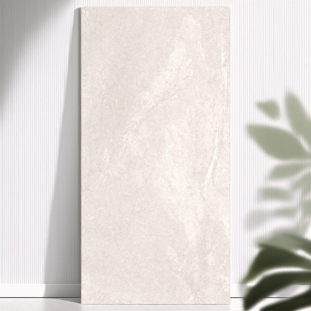 Crown Stone Bianco Matt Large Format Stone Look Tile 750x1500mm