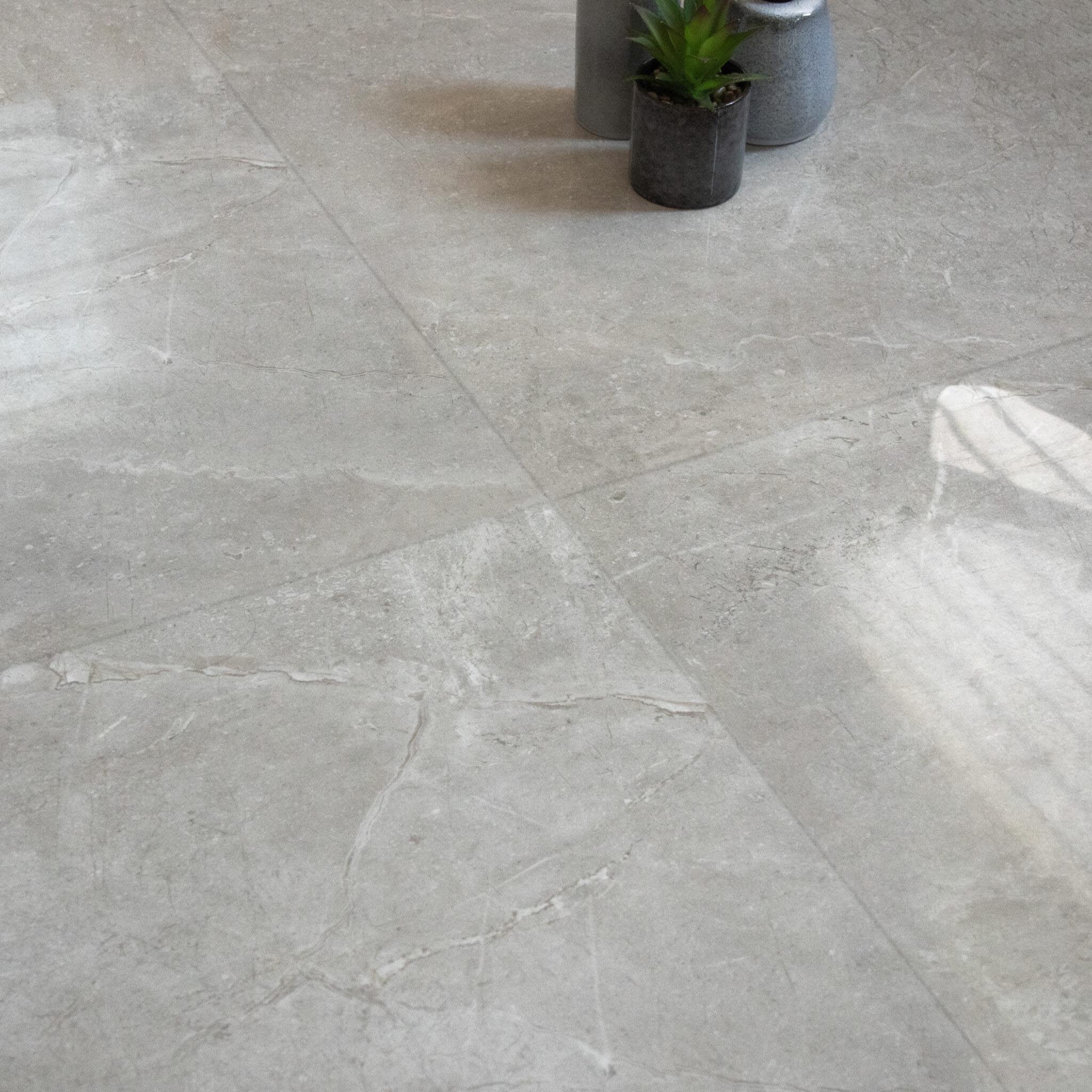 Buy Portus Sliver Polished Stone Look Tile 300x600/600x600 (Code:02898 ...