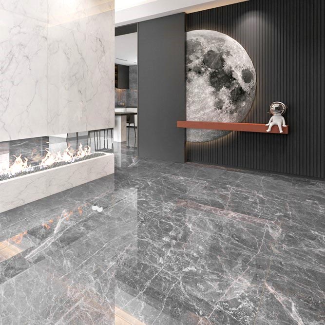 Buy Florence Grey Polished Stone Look Tile 600x1200 (code:02902) Online ...