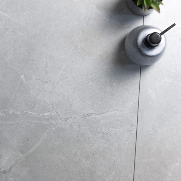 Buy Portus Silver Matt Stone Look Tile 600x600 (Code:02895)