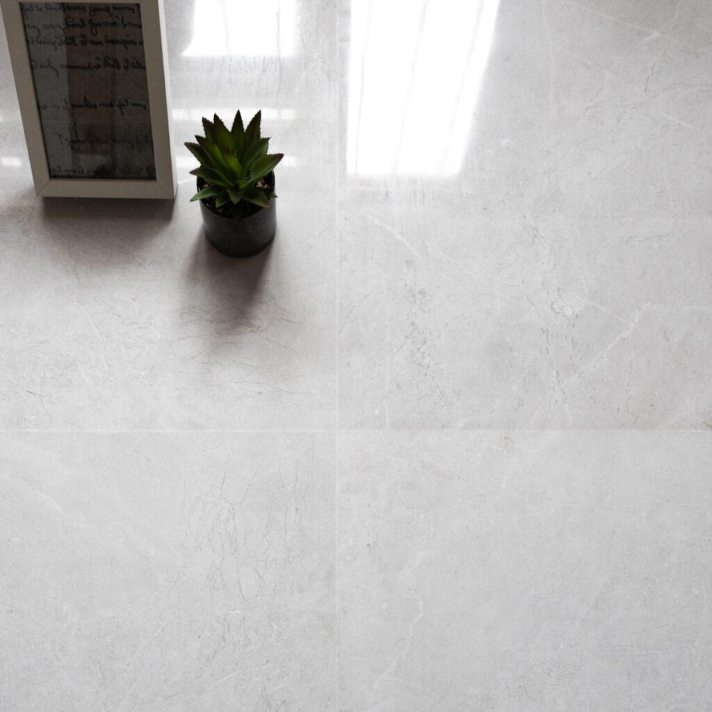 Buy Portus White Polished Stone Look Tile 300x600/600x600 (Code:02897 ...
