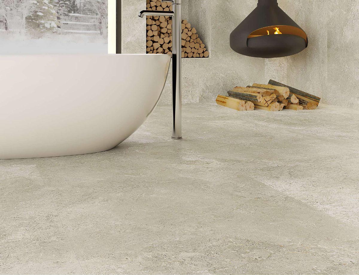 Casa Stone Ivory Matt Stone Look Tile 600x600mm