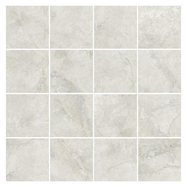 Newport Bianco External Stone Look Tile 600x600mm