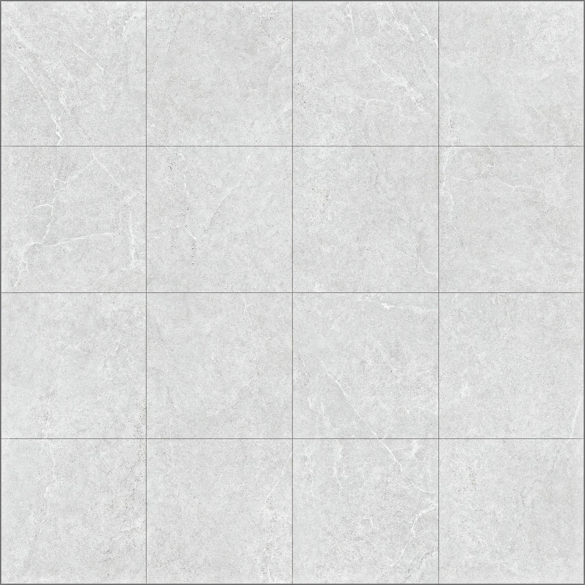 Richstone Light Grey Matt Limestone Look Tile 600x600mm