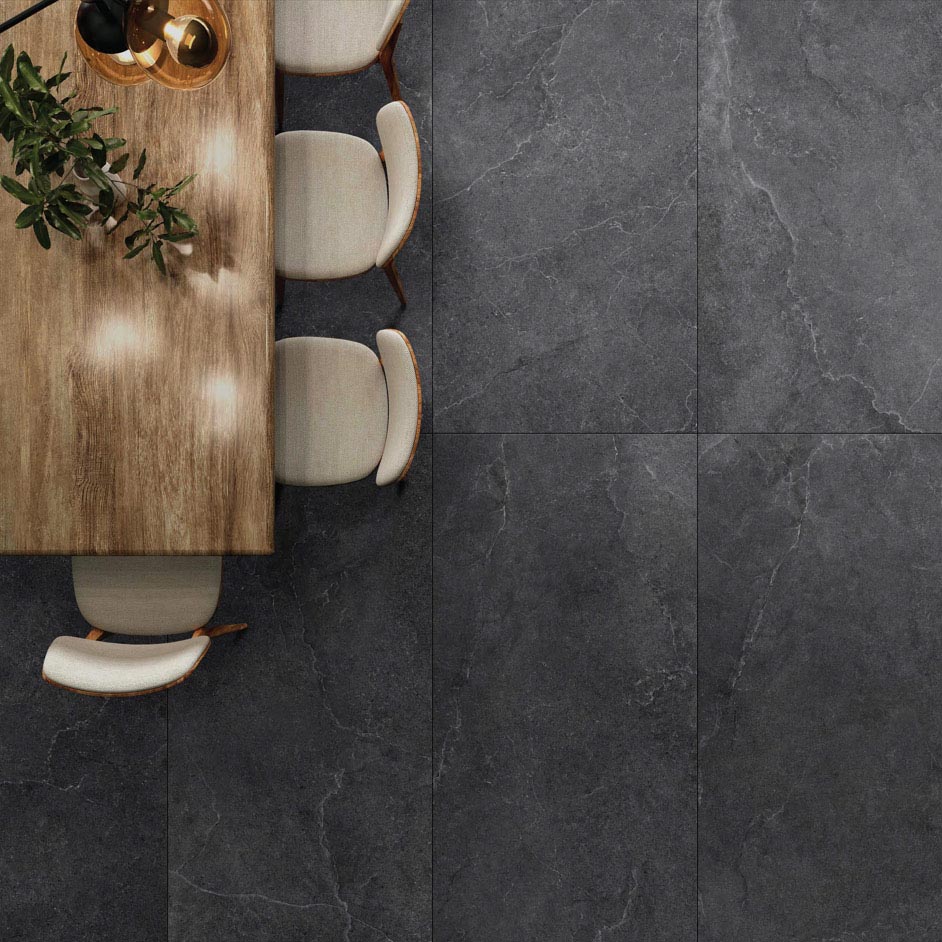 Anz Coal In & Out Stone Look Tile 600x600mm