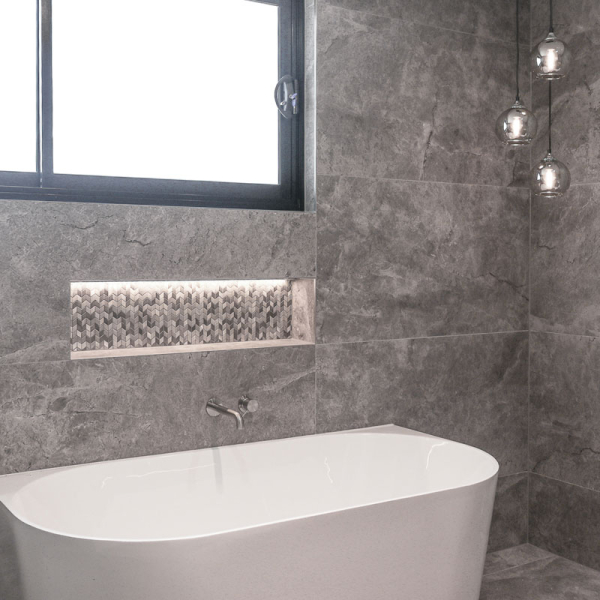 Buy Mineral Stone 3D Graphite In&Out Tile 600x1200 (Code:02962)
