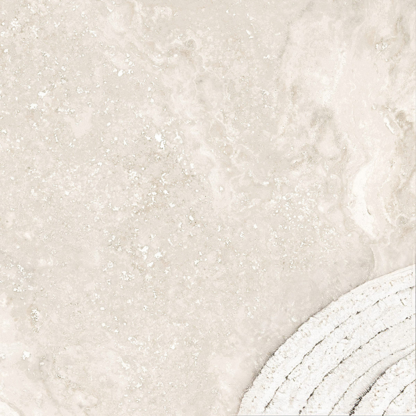 Romeo Bianco Matt Stone Look Porcelain Tile 600x600mm