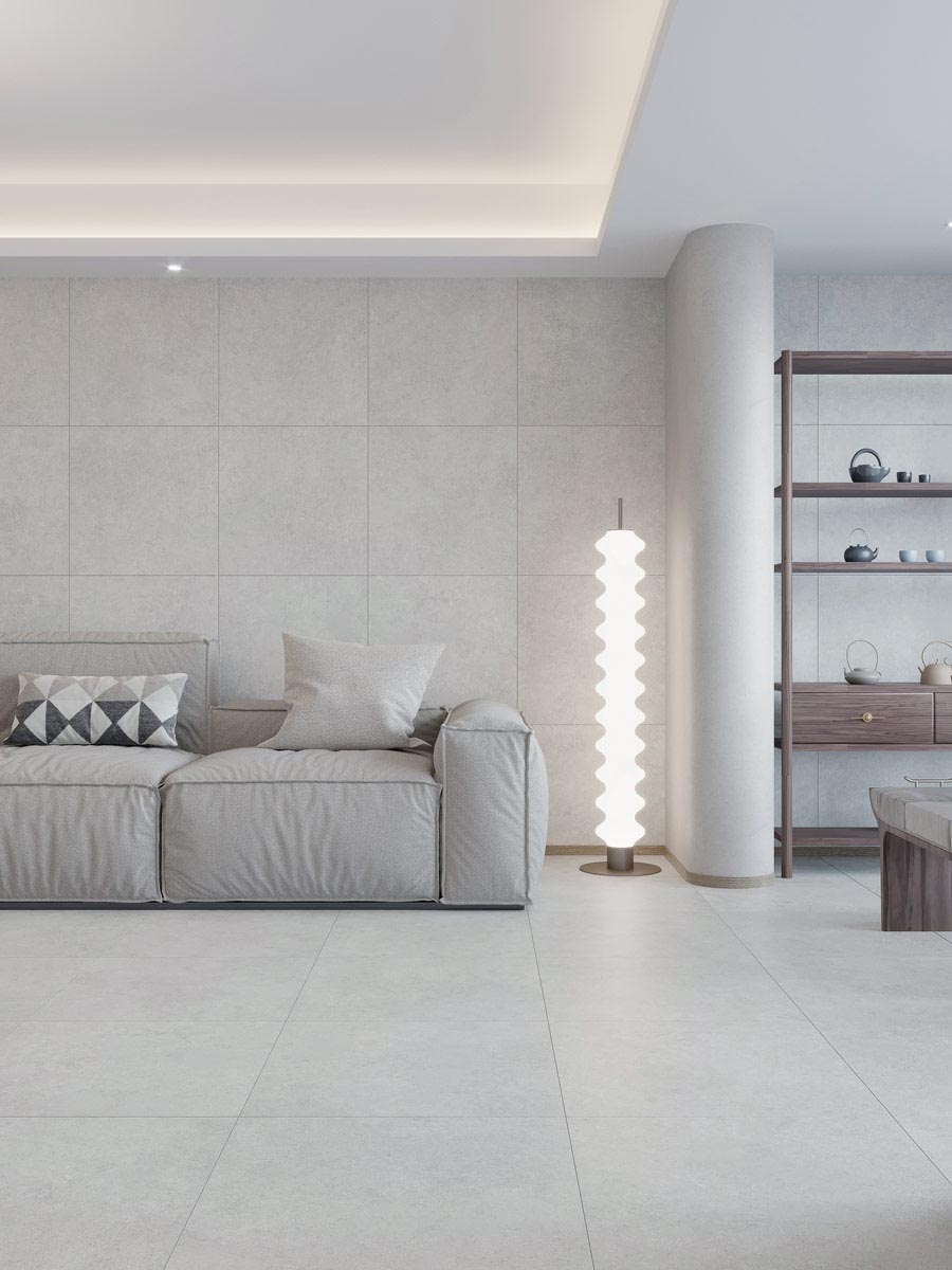 Shop Paris Light Grey Matt Stone Look 300x600 Tiles
