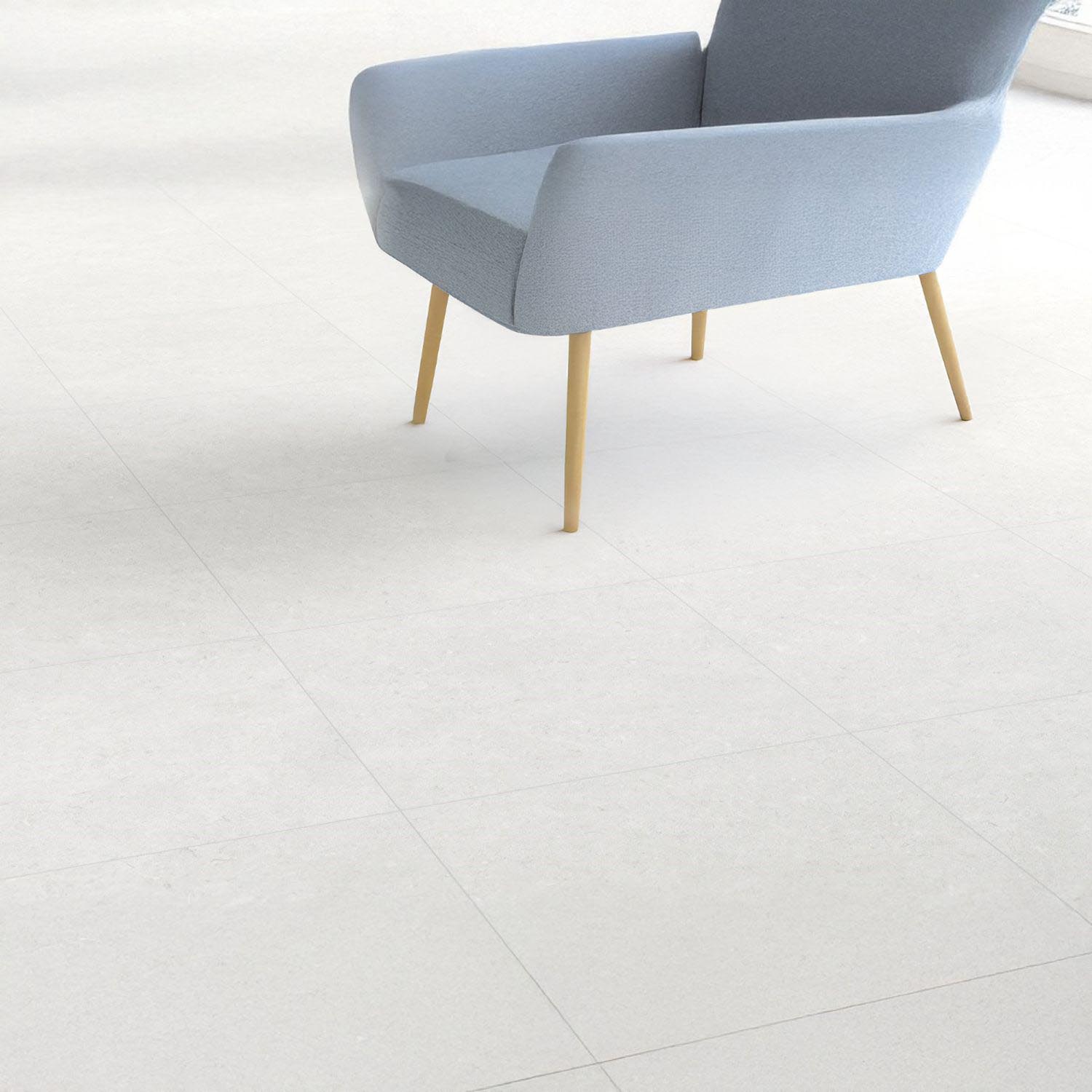 Shell Stone Bianco Matt Limestone Look Porcelain Tile 300x300mm